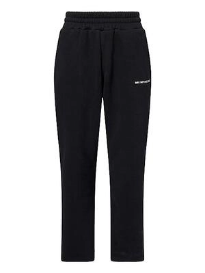 MKI MIYUKI ZOKU Logo-print Wide-leg Cotton Jogging Bottoms - Black