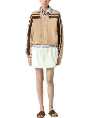 Miu Miu Cotton Crochet Cardigan - Neutrals