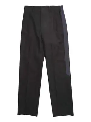 DERRICK Tailored Trousers With Side Stripe Detail - Grey