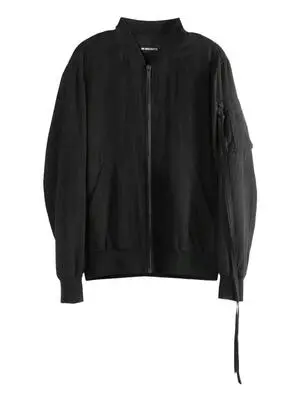 ANN DEMEULEMEESTER Zip-up Bomber Jacket - Black