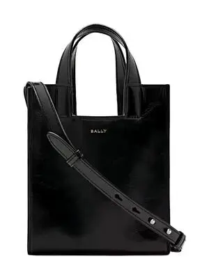 Bally Easy Logo-print Leather Tote Bag - Black