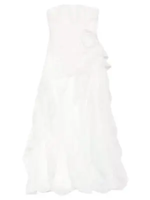 Aje Canyon Ruffled Gown - Neutrals
