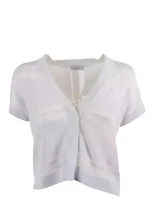 PESERICO Peserico Metallic Effect V-Neck Cardigan