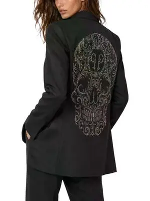 Philipp Plein Boyfriend-fit Blazer - Black