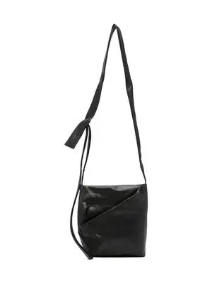 Yohji Yamamoto Leather Cross Body Bag - Black