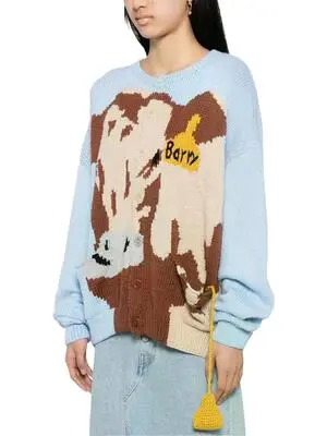 SKY HIGH FARM WORKWEAR Buttoned Cardigan - Blue
