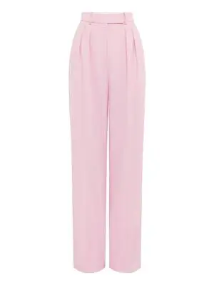 Alex Perry Tailored Virgin-wool Straight-leg Pants - Light Pink