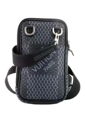 LOUIS VUITTON Damier Graphite 3d Modular Pouch Crossbody Bag - Black