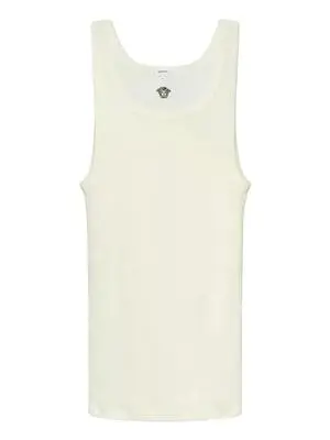Versace Medusa Logo Wool Tank Top - Neutrals