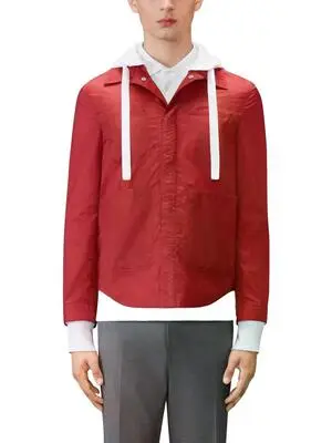 Thom Browne Hooded Ripstop Jacket - Red
