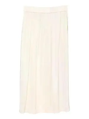 Peserico Midi Skirt With Elasticated Waistband - Neutrals
