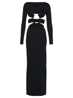 Christopher Esber Cut-out Ruched Maxi Dress - Black