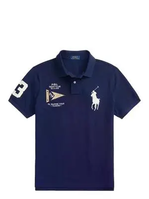 Polo Ralph Lauren Logo-patch Polo Shirt - Blue