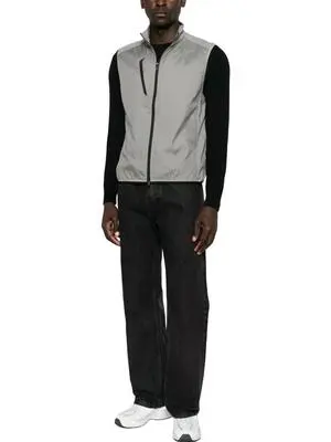 Rlx Ralph Lauren High Neck Zip-up Gilet - Grey