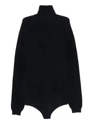 N°21 Nº21 Ribbed-Knit Roll-Neck Bodysuit