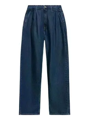 SAMSOE SAMSOE Pleated Relaxed Fit Jeans - Blue