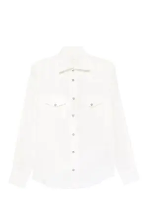 Eleventy Western-style Flap-pocket Shirt - White