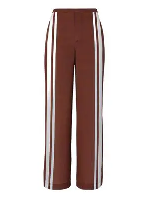 SIR. Marais Silk Wide-leg Pants - Brown