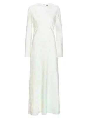 ROTATE BY BIRGER CHRISTENSEN Bias-cut Floral Maxi Dress - Neutrals