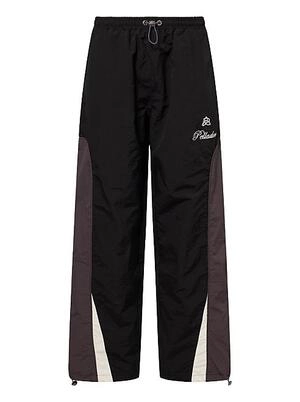 PELLADOR Embroidered-logo Panelled Shell Jogging Bottoms - Black