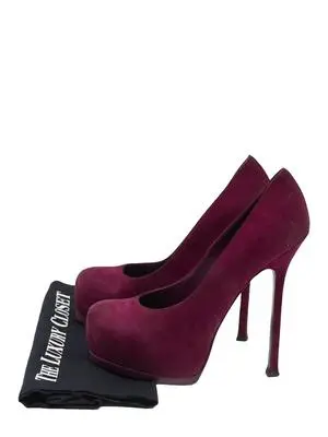 Saint Laurent Tribtoo Platform Pumps - Purple