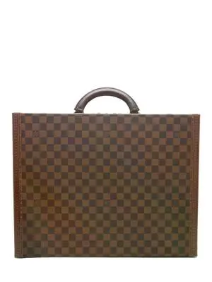 LOUIS VUITTON Damier Ebene President Classeur Business Bag - Brown