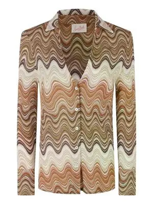 MC2 SAINT BARTH Zigzag-knit Shirt - Neutrals
