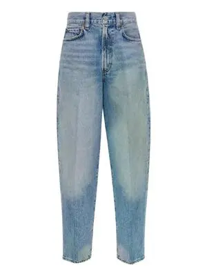 AGOLDE Faded Effect Tapered Leg Jeans - Blue