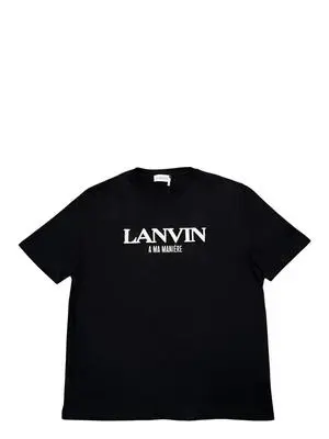 LANVIN X A Ma Maniére Embroidered T-shirt - Black