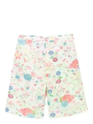 WALTER VAN BEIRENDONCK All-over Floral Print Shorts - White