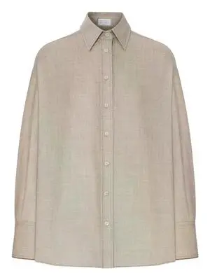 Brunello Cucinelli Cashmere Long-sleeve Shirt - Neutrals