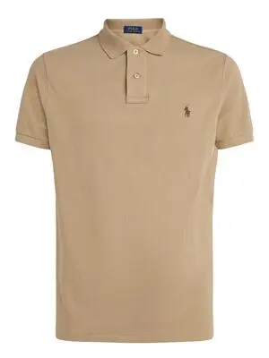 Polo Ralph Lauren Cotton Mesh Custom-fit Polo Shirt Brown