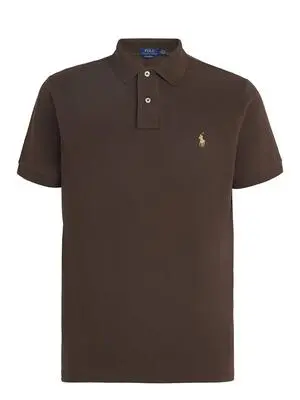 Polo Ralph Lauren Cotton Mesh Custom-fit Polo Shirt - Brown