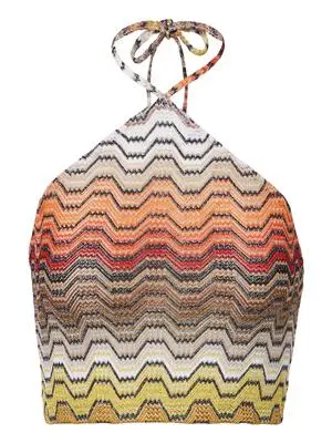 Missoni Wave Halterneck Lame Top - Multicoloured
