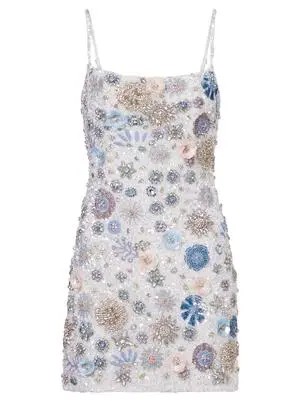 Rachel Gilbert Francesca Embellished Minidress - Multicoloured