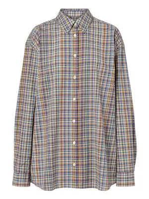 TOTEME Plaid Cotton Poplin Shirt - Multicoloured