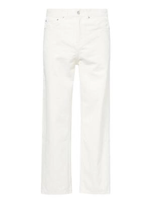 LES DEUX Carpenter Patch-pocket Denim Jeans - Light Ivory
