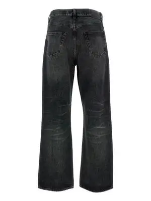 SUNFLOWER Kick-flare Raw-denim Jeans - Black