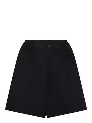 Comme Des Garçons Wrinkled Wide-leg Shorts - Black