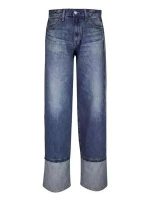 Ag Adria Contrast-panel Jeans - Blue
