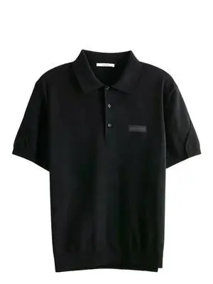 Givenchy Logo-patch Polo Shirt - Black