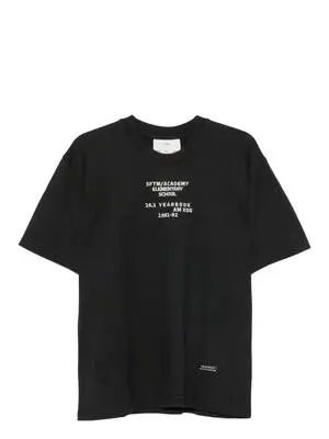 SONG FOR THE MUTE Slogan-print T-shirt - Black