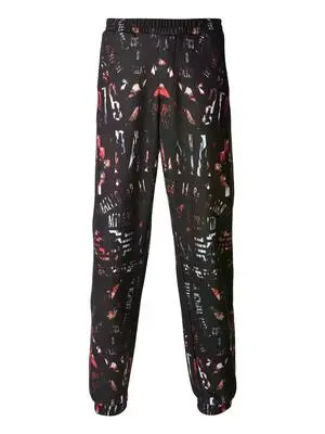 COUNTY OF MILAN Printed Track Pants - Black