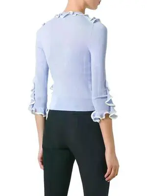 Alexander McQueen Knitted Cardigan - Blue