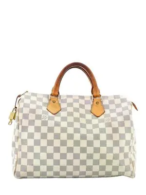 LOUIS VUITTON Speedy 30 Satchel Handbag - White