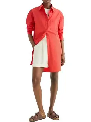 TWP Big Joe" Shirt Dress - Red