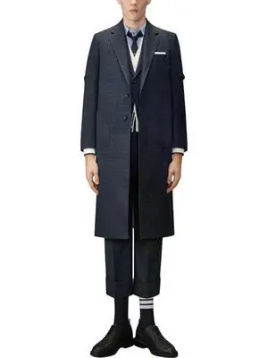 Thom Browne 4-bar Relaxed-fit Cardigan - White