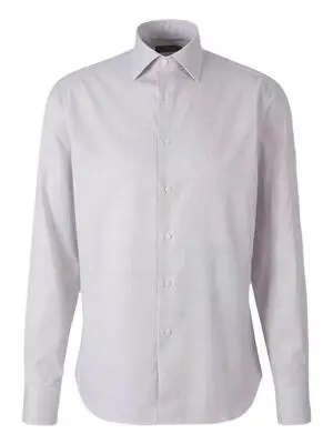 CANALI Micro-check Long-sleeve Shirt