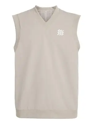 MANORS Reversible V-neck Vest - Beige