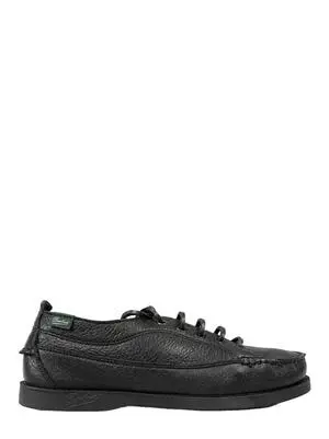 Paraboot Grained Leather Derby Shoes - Black